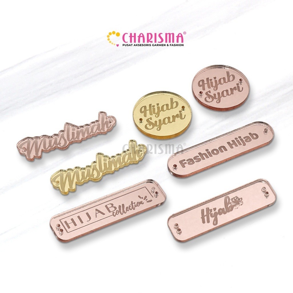 Jual Charisma Label Plat Acriylic & Label Akrilik Aksesoris (Bisa ...