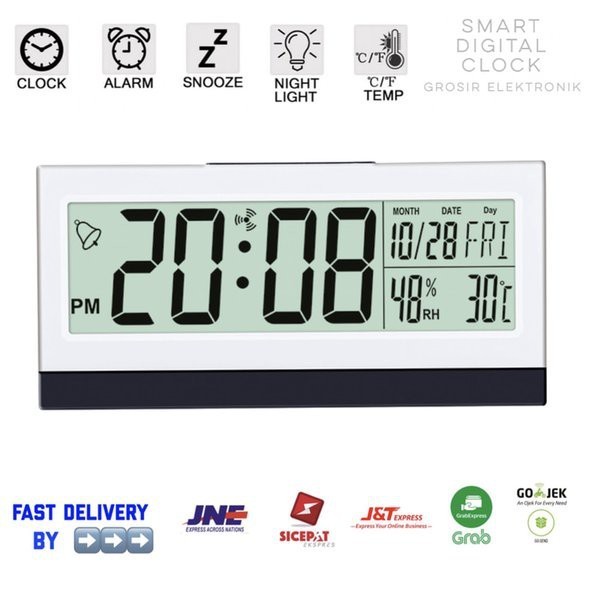 Jual Jam Meja Digital & Weker Keren & Smart Alarm Clock Souvenir KD ...