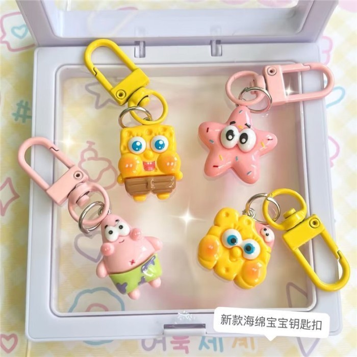 Jual Gantungan Kunci Spongebob Patrick Edition Keychain Lucu Ganci ...