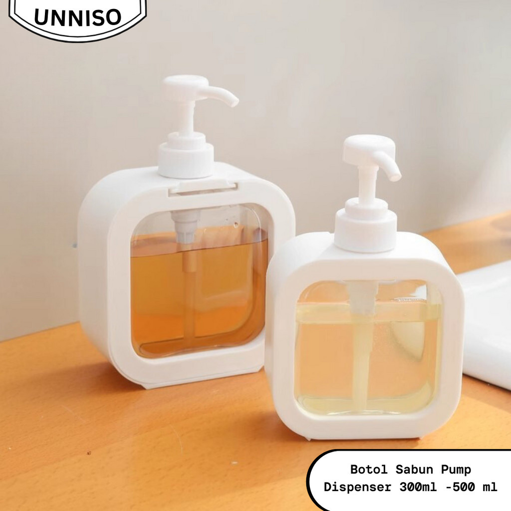 Jual UNNISO - Botol Sabun Pump Dispenser 300ml -500 ml | Shopee Indonesia
