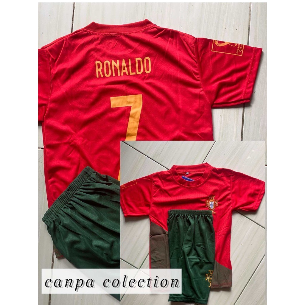 Jual Jersey bola RONALDO timnas portugal anak usia 1-12 tahun cod ...