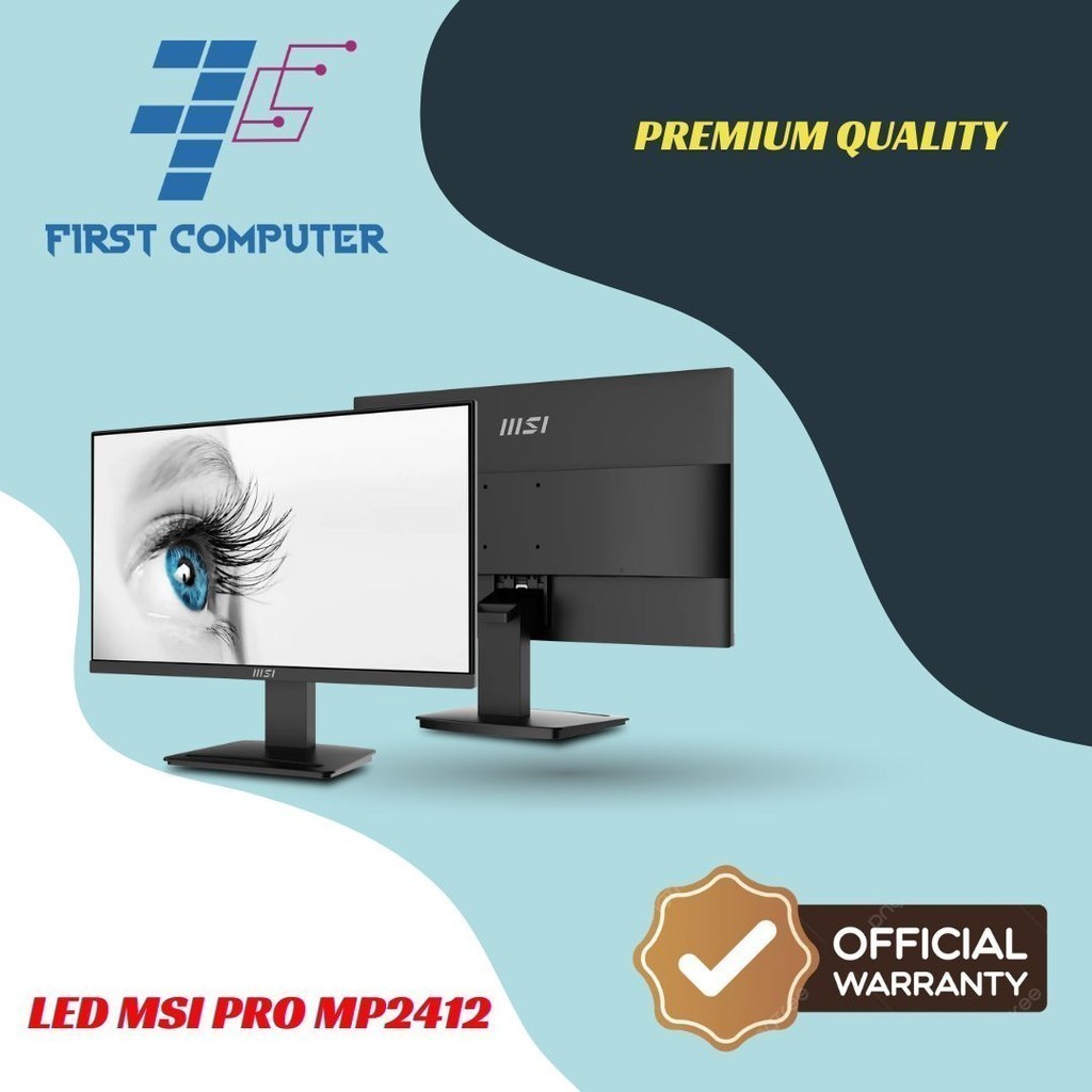 Jual LED MSI Pro MP2412 24" 1080p FHD 100Hz HDMIx1 DPx1 VESA | Shopee ...
