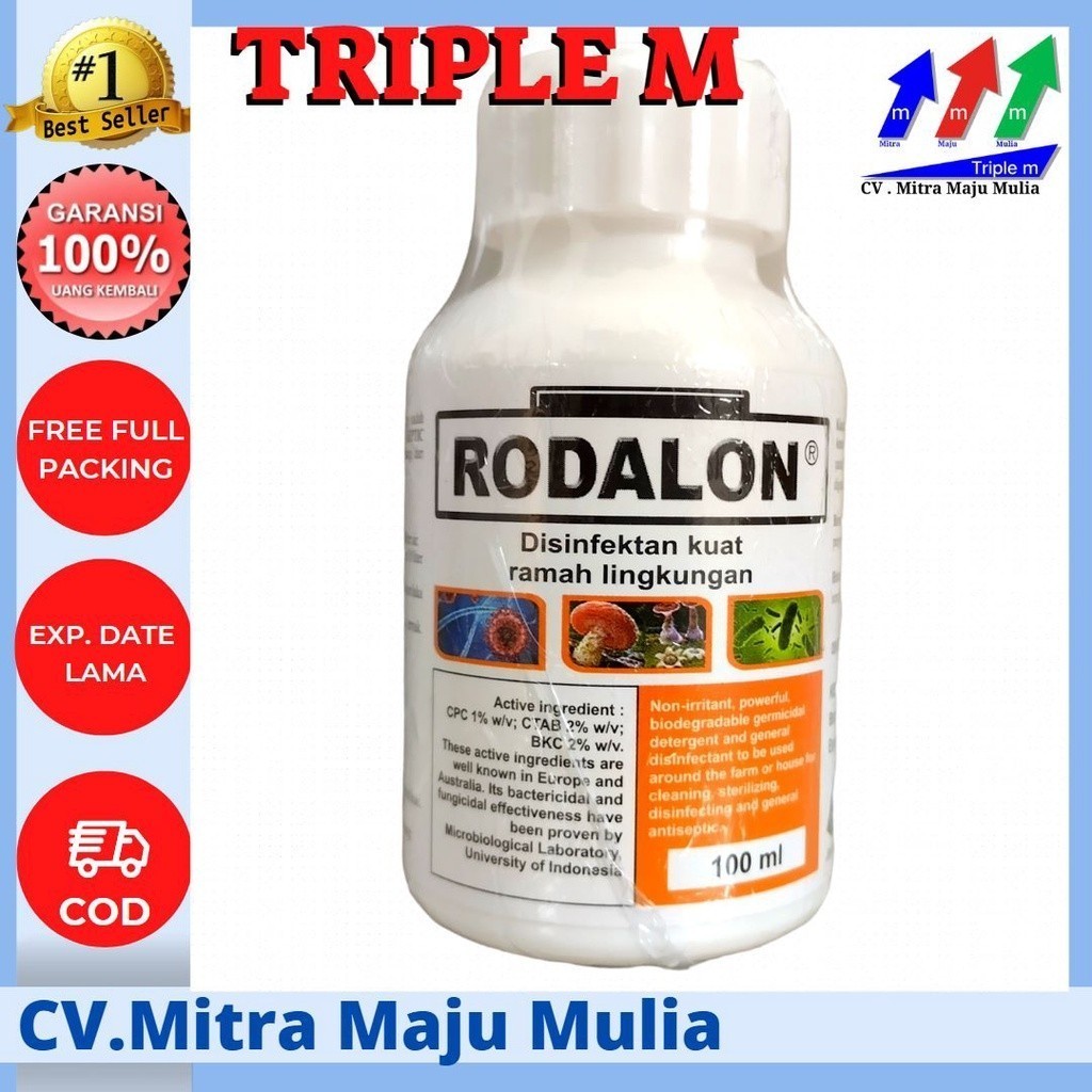 Jual RODALON 100ml TRiple M - Disenfektan Pembasmi Virus Kuman Kuman ...