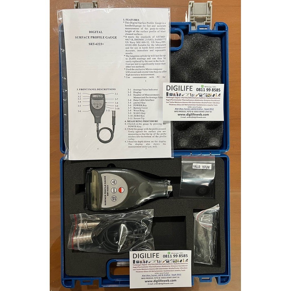 Jual Surface Profile Gauge SRT-6223+ Roughness Tester Gloss Meter ...