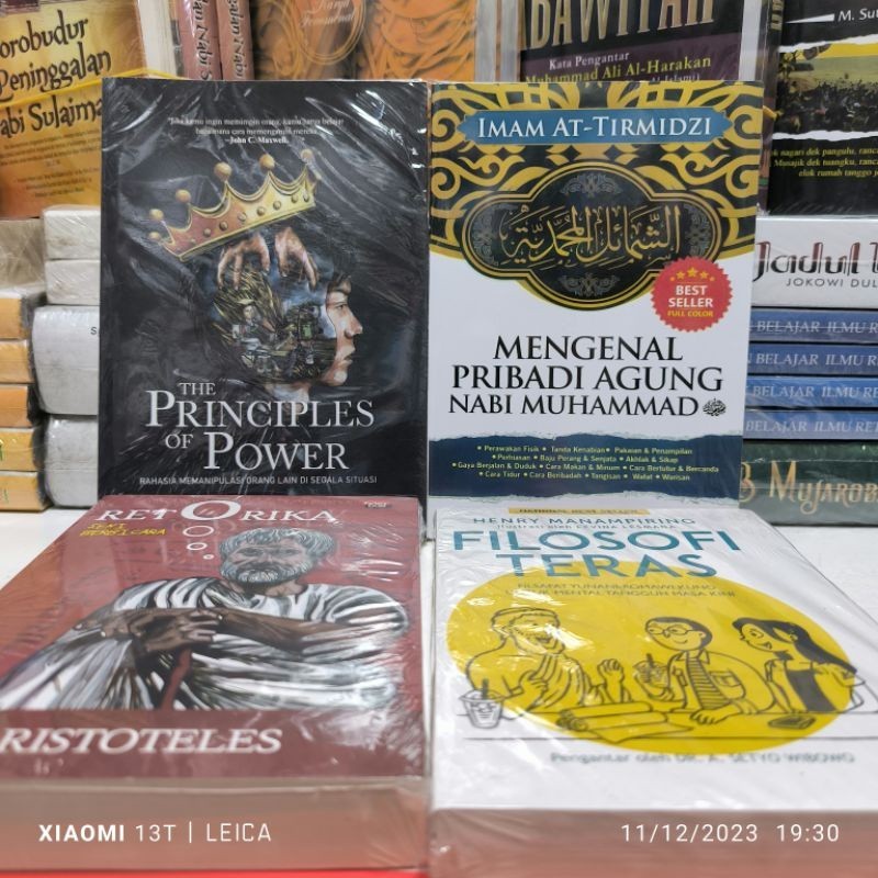 Jual Paket 4 buku the principles of power, retorika, filosofi teras, dan buku sesuai dengan ...