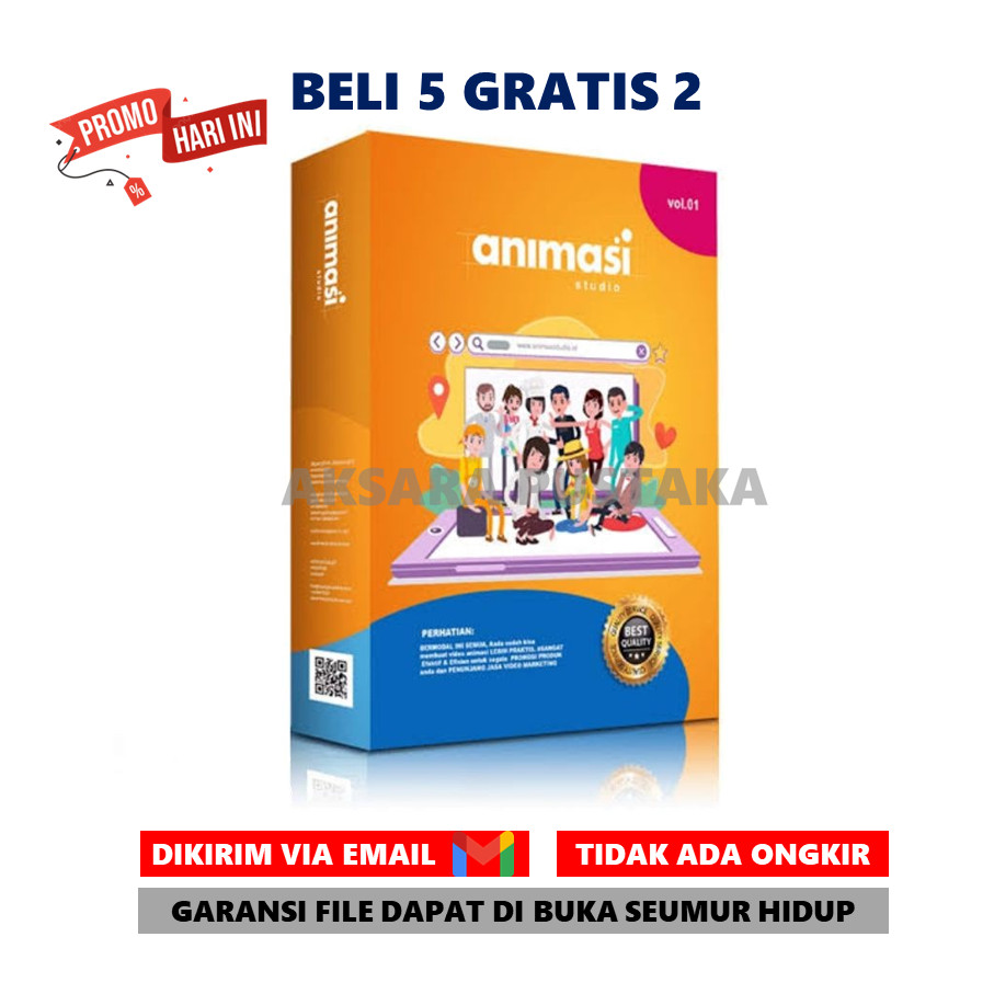 Jual E - ANIMASI STUDIO Templates Video Animasi 1000+ Asset Lengkap ...
