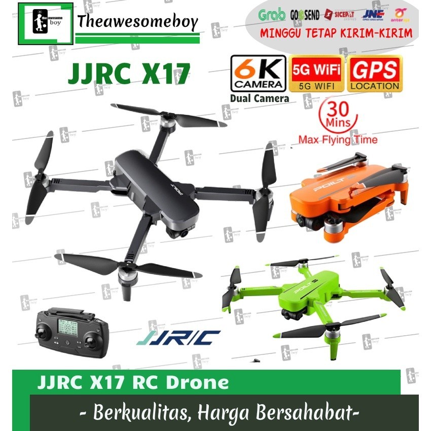 Jual JJRC X17 / G105 Wifi 5G GPS Drone Foldable FPV 6K 2 Axis Gymbal Camera | Shopee Indonesia
