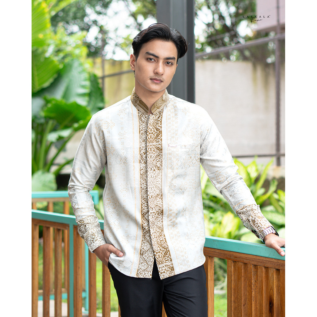 Jual Laskala Basic Zafran Kemeja Koko Muslim Premium Slimfit Lengan ...