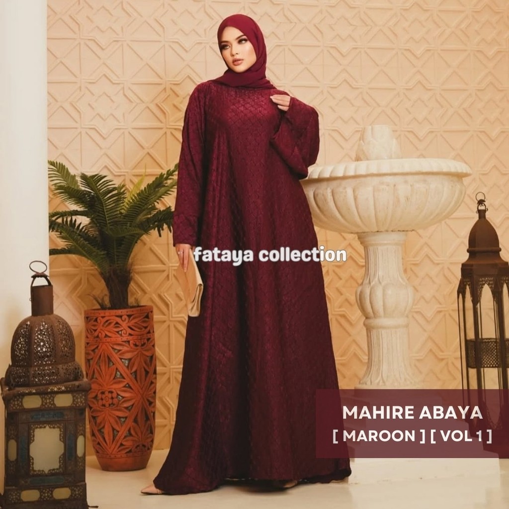 Jual Fataya Collection MAHIRE Abaya Series Polos - Kain Medina Silk ...