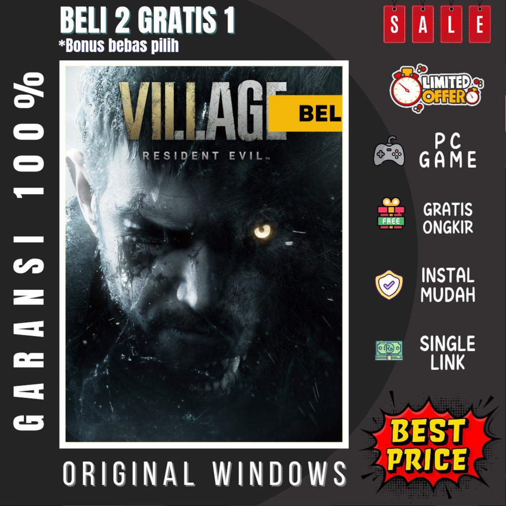 Jual RESIDENT EVIL VILLAGE DELUXE EDITION - GAME PC - GAME LAPTOP - PC GAMES - BELI 2 GRATIS 1 ...