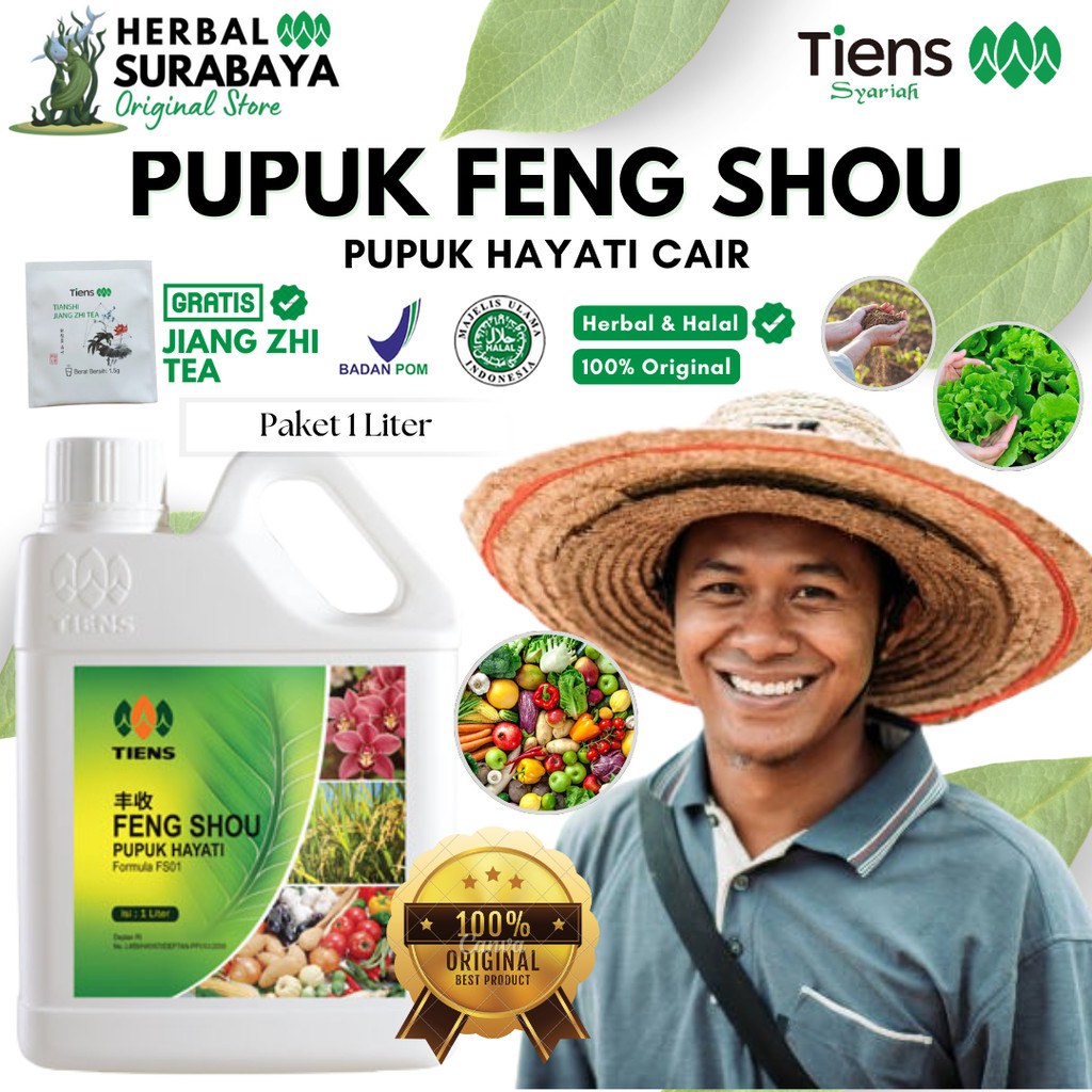 Jual Pupuk Hayati Cair Pupuk Tiens Feng Shou - Hasil Panen Meningkat 30 ...