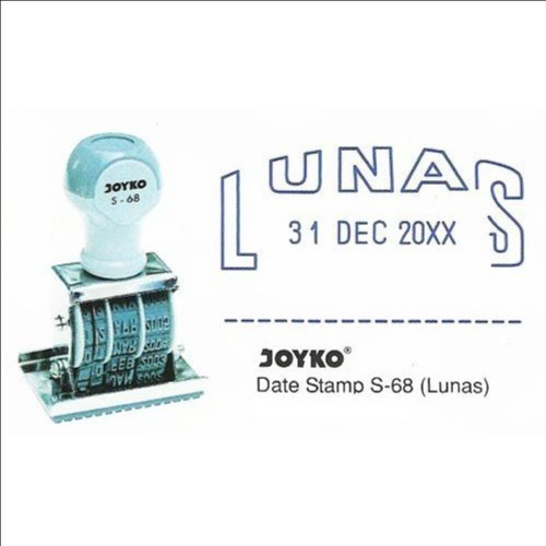 Jual Joyko date stamp / stempel tanggal lunas S-68/received S-69/paid S ...