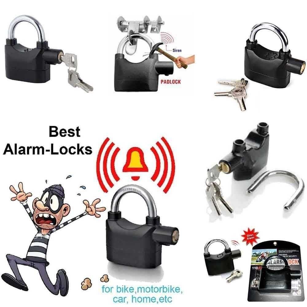 Jual Kinbar Gembok Alarm Motor Suara Anti Maling Lock Sirene 10mm ...