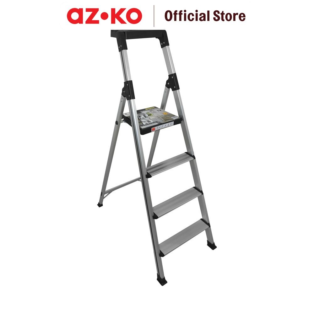 Jual AZKO Krisbow Tangga Aluminium Dengan Handle 4 Step multifunction ...