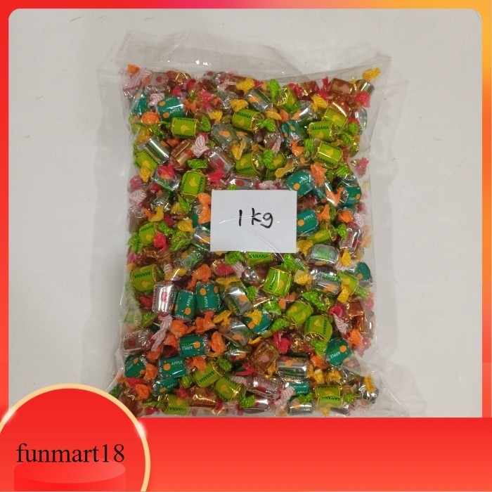 Jual permen rasa buah 1kg/permen rasa buah buahan FM | Shopee Indonesia