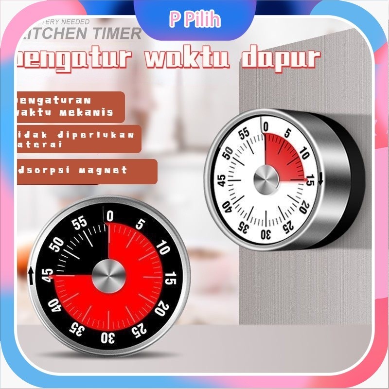 Jual Mekanis KITCHEN TIMER JAM ALARM STOPWATCH ALAT MASAK DAPUR | Shopee Indonesia