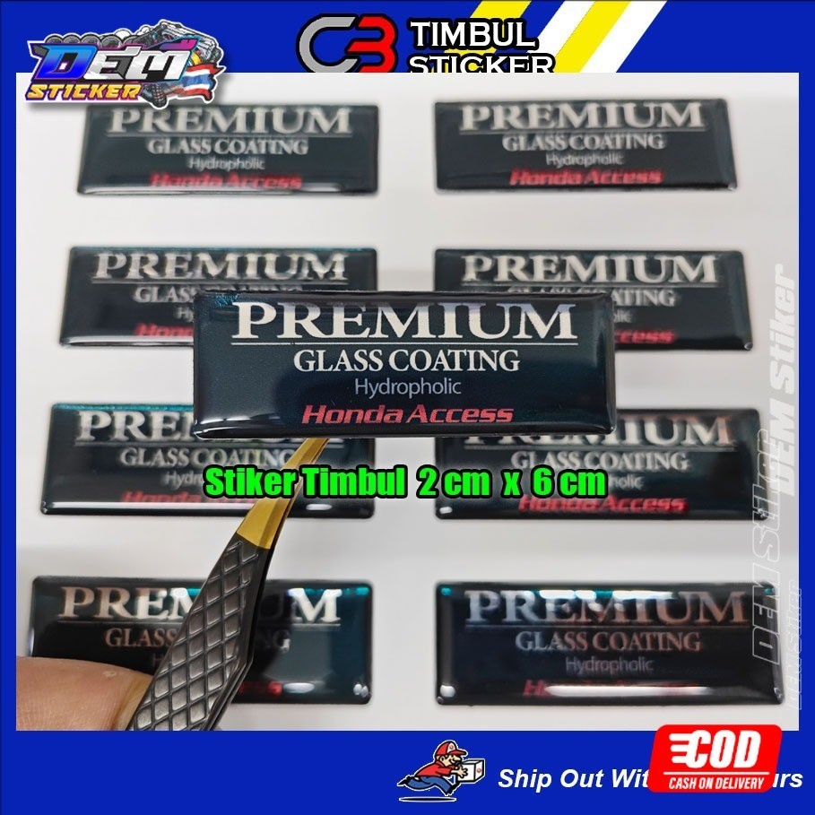 Jual Stiker Timbul Honda Premium Glass Coating Sticker Honda Stiker ...