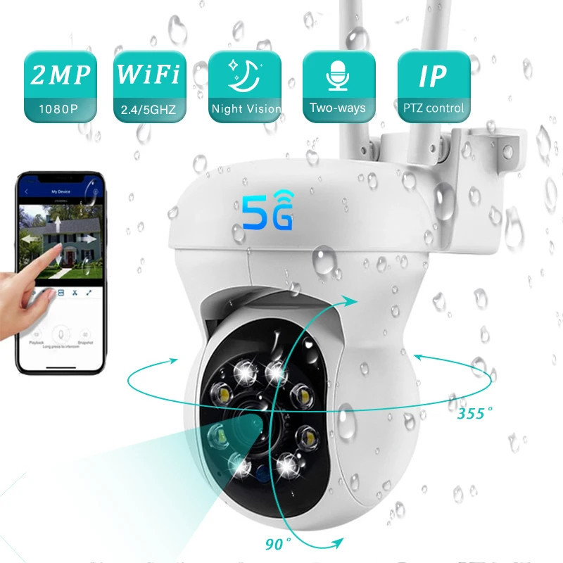Jual WJG IP Wifi Kamera CCTV Pengintai HD 1080P Kamera Keamanan Luar ...