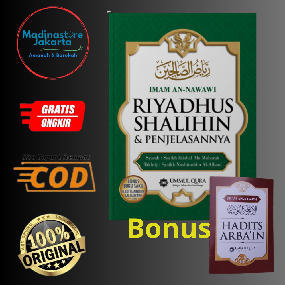 Jual Buku Terjemah Kitab Riyadhus Shalihin & Syarah Ummul Qura Bonus Hadits Arbain Kitab riyadus ...