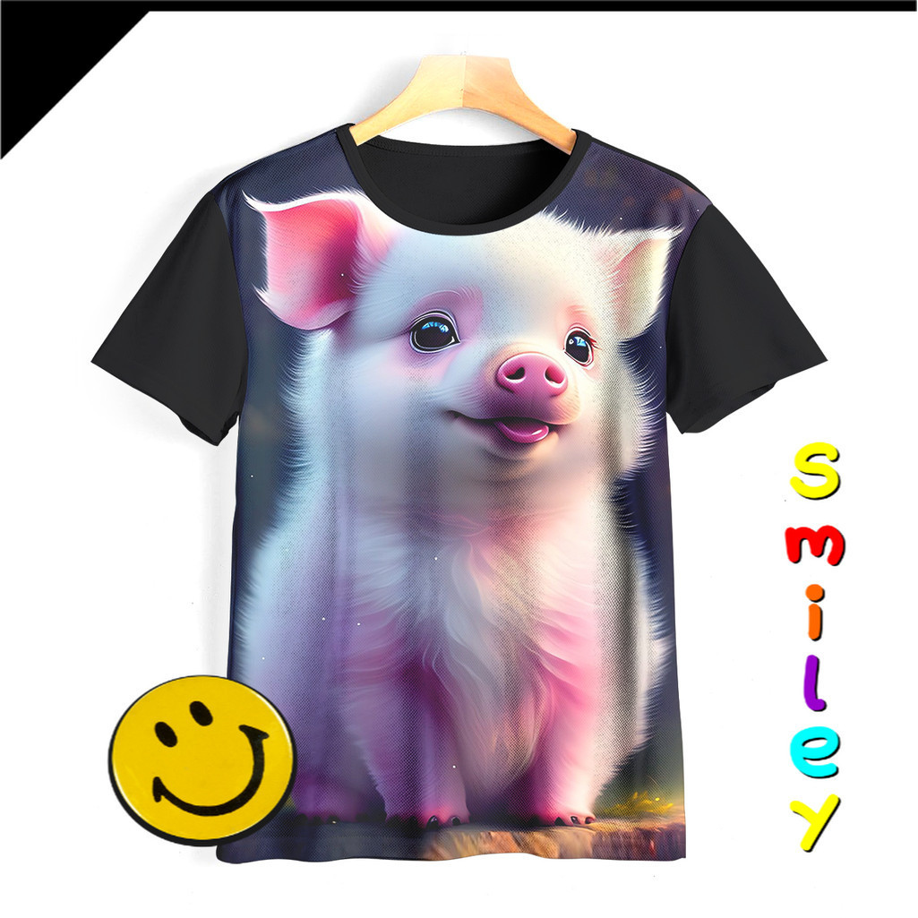 Jual Kaos Anak Babi Baju Kartun TV Animasi Baju 3D Superhero Pig Babi ...