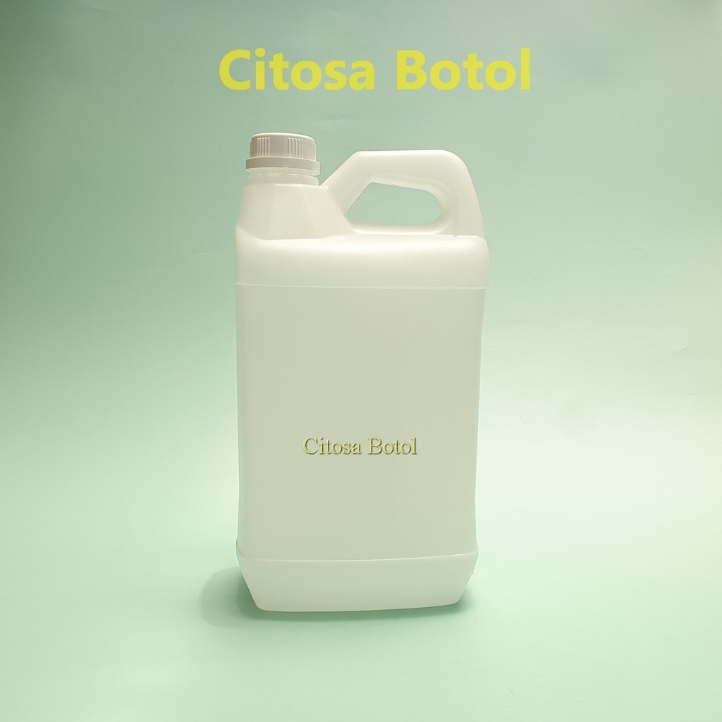 Jual Botol Jerigen 5 L Natural HDPE Neck 42 Set Kp/Jerigen Tutup Orange ...