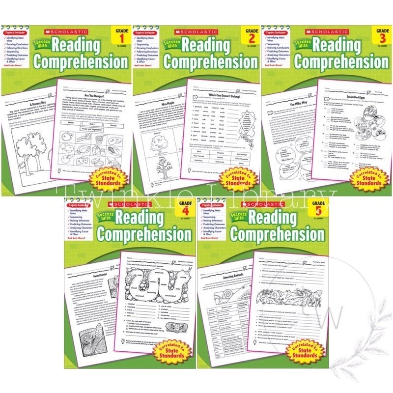 Jual Success with Reading Comprehension Grade 1 2 3 4 5 Bahasa Inggris ...