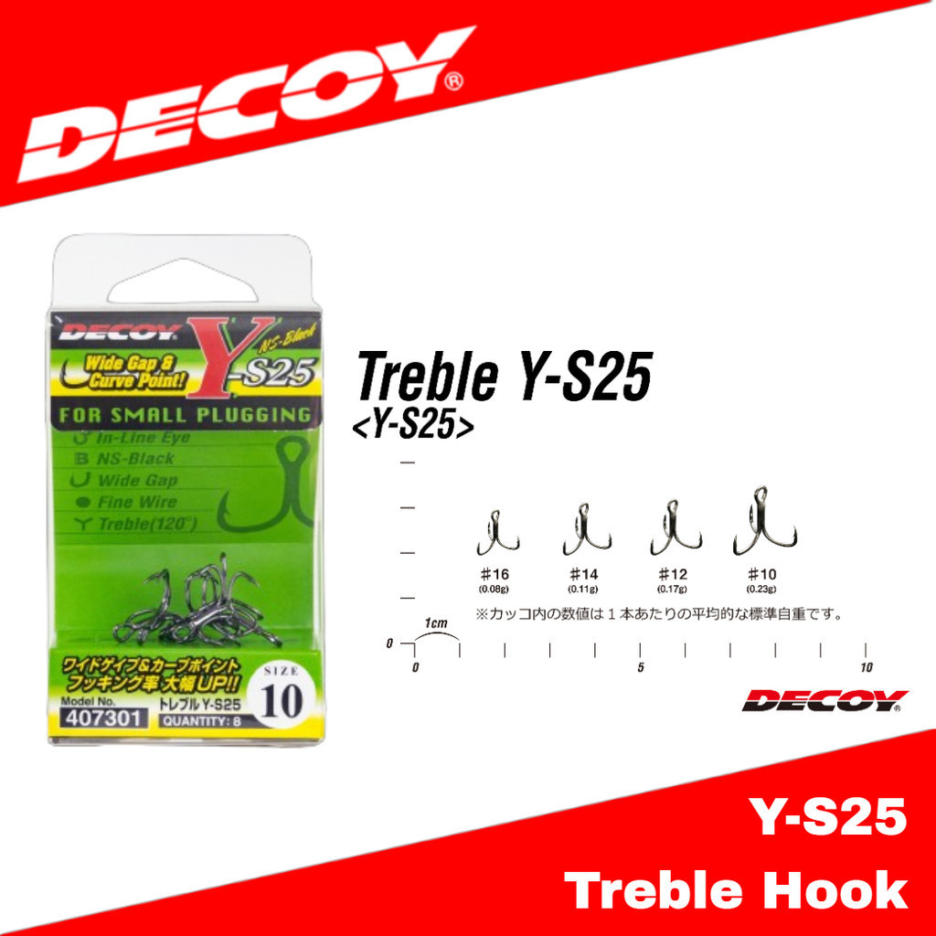 Jual Decoy Y-S25 Treble Hook Light Game Treble Hooks | Shopee Indonesia