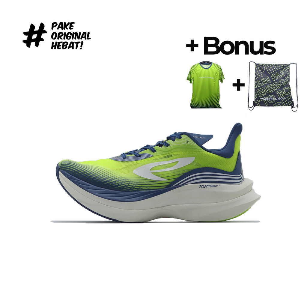 Jual 910 Nineten Sepatu Running Haze Pro - Hijau Neon/Putih Gading ...