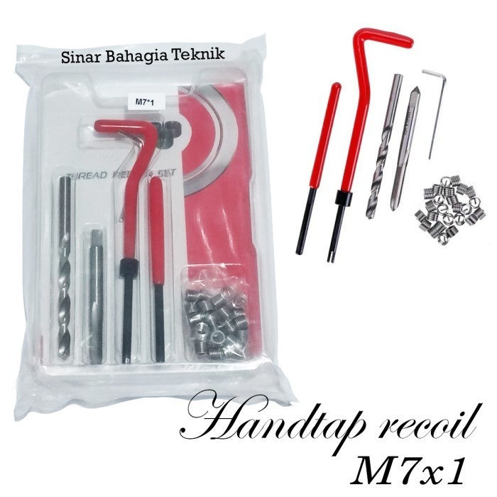 Jual TAP RECOIL SET M7X1 / HANDTAP COIL M7 X 1 / THREAD REPAIR 7X1 / M ...