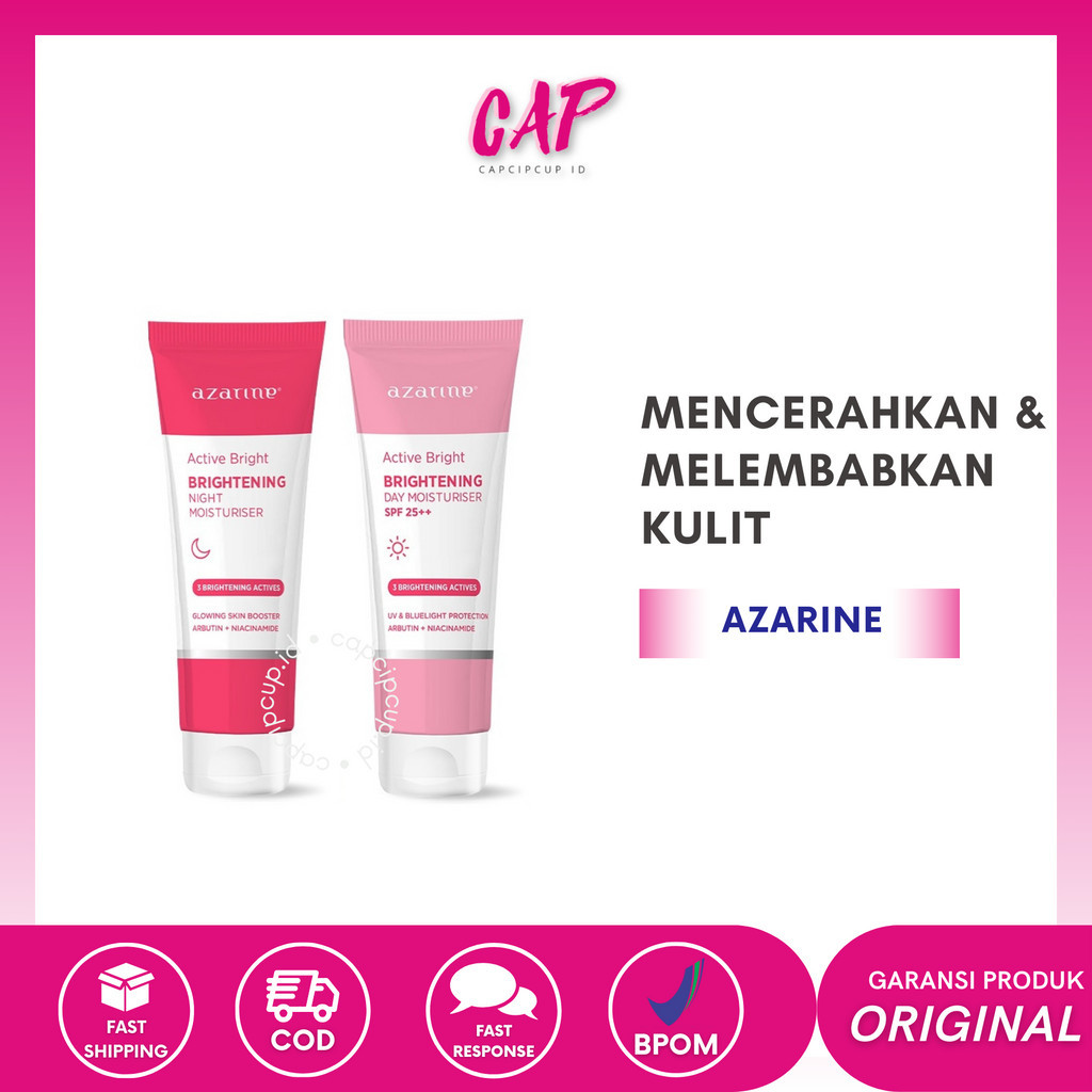 Jual CAP - AZARINE Active Bright - Brightening Day Moisturiser SPF 25 ...