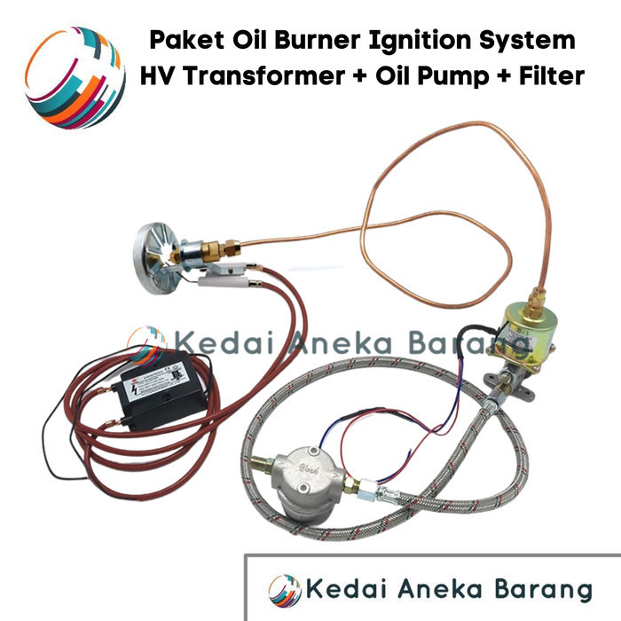 Jual Oil Burner Ignition Transformer + Waste Oil Pump Pompa Minyak ...
