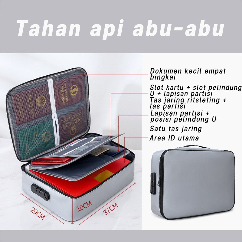 Jual Tas Dokumen Tahan Api Dan Air Tempat Dokumen Penting Document Bag ...