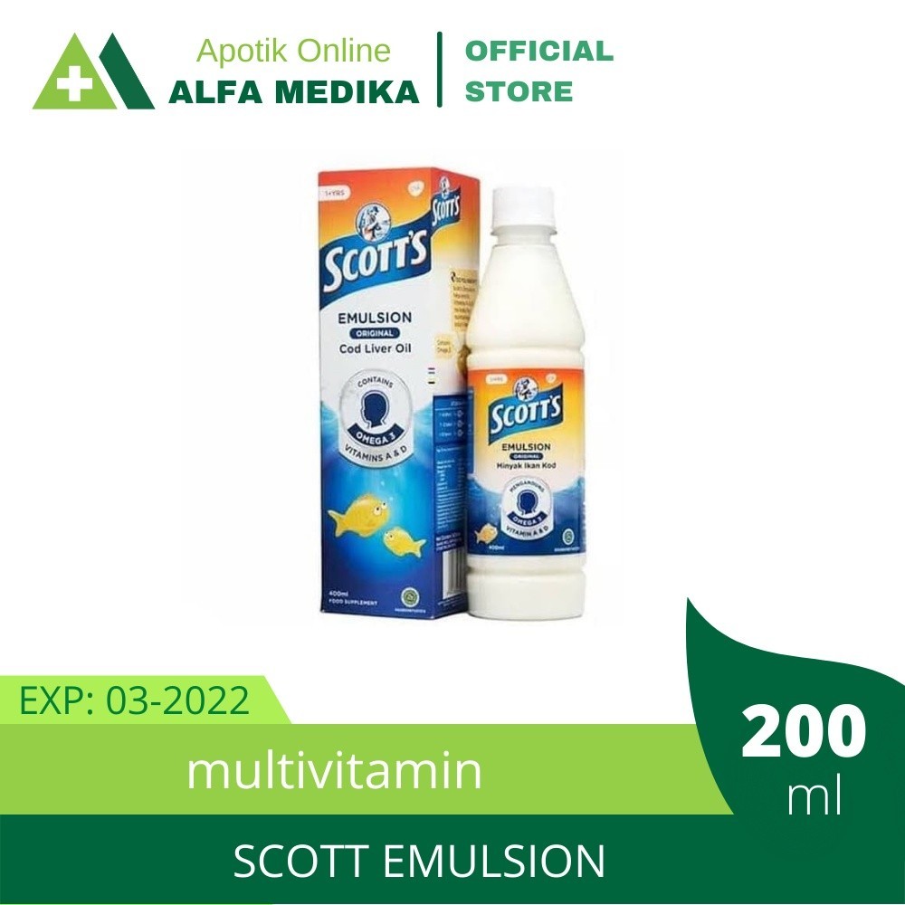 Jual SCOTT'S EMULSION RASA ORIGINAL (MINYAK IKAN) | Shopee Indonesia