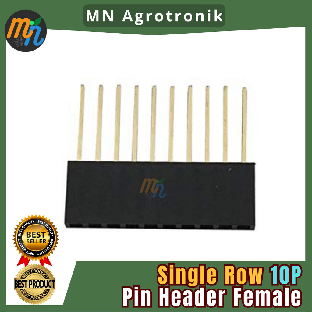 Jual PIN HEADER FEMALE 10P, 8P, 6P LONG STACKABLE FOR ARDUINO, ESP, ETC | Shopee Indonesia