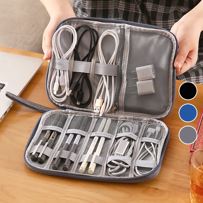 Jual Tas penyimpanan pengisi daya/Tas penyimpan kabel data/Tas Kabel ...
