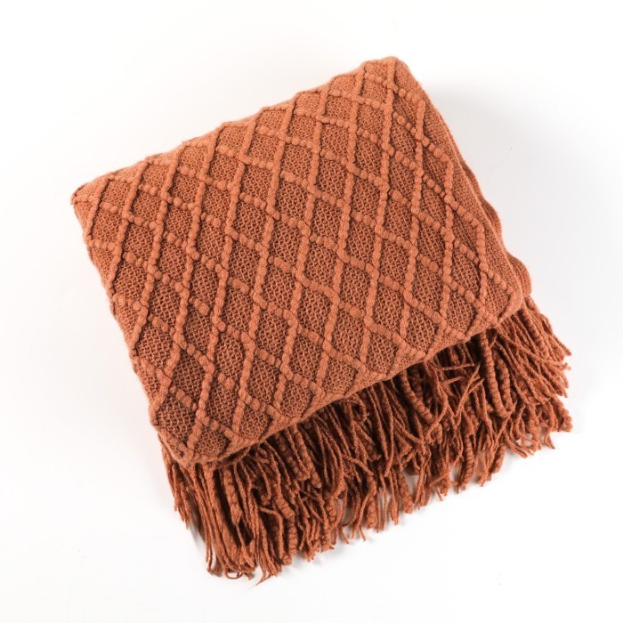 Jual Claire Blanket / Selimut Rajut Wol Halus Sofa Cover Nordic ...