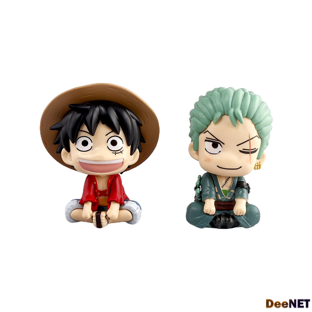 Jual Luffy and Zoro sitting one piece action figure 11cm PVC D-SCD041 ...