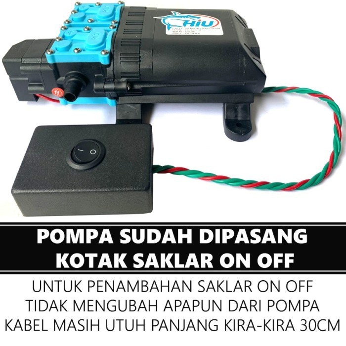 Jual DUAL PUMP 9 LPM 138 PSI 100W - SUDAH OTOMATIS - Lengkap SAKLAR BOX ...