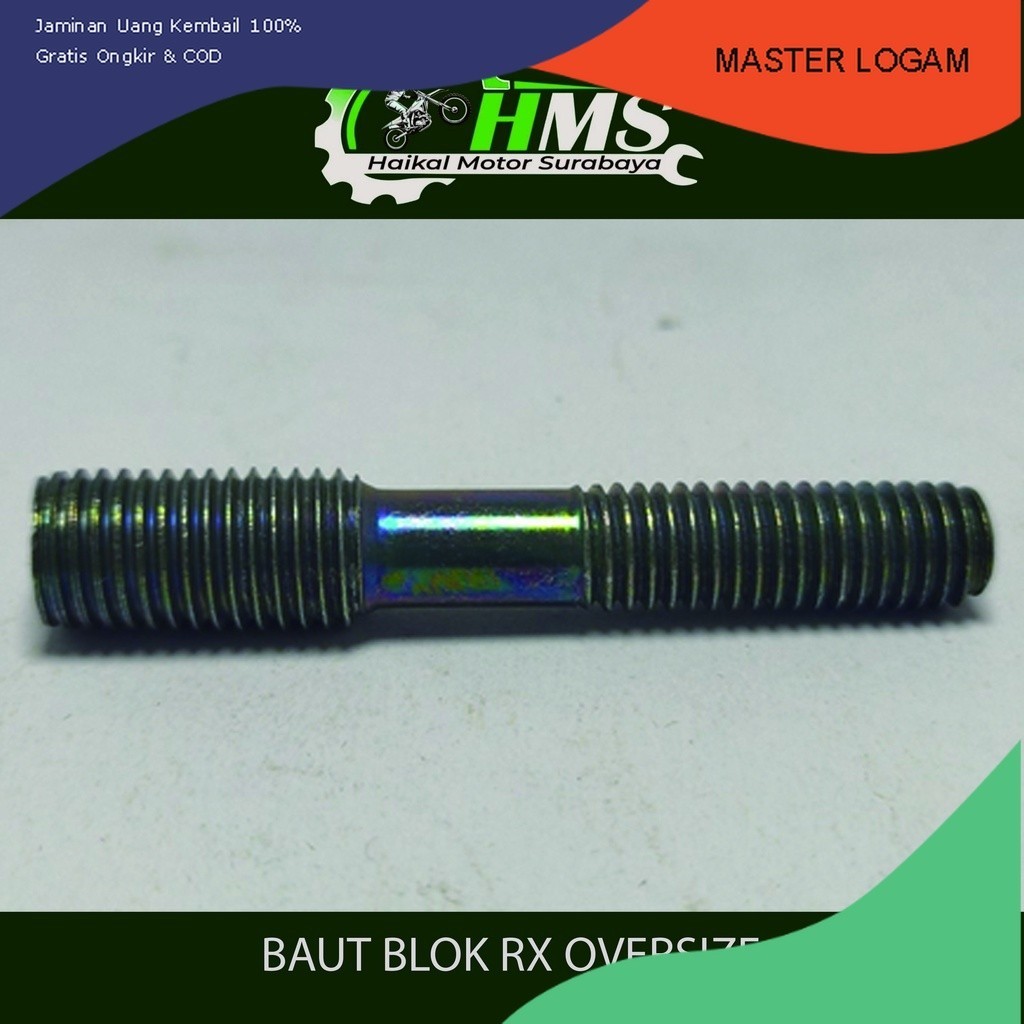 Jual BAUT BLOK RX KING OVERSIZE 8mm x 10mm ATAU BAUT 12 x 14 BAUT TANAM ...