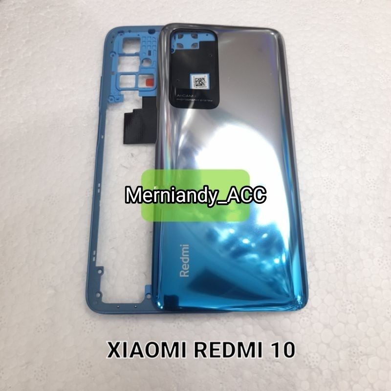 Jual Cessing Hausing Fullset Xiaomi Redmi 10 4G Backdoor + Tulang ...
