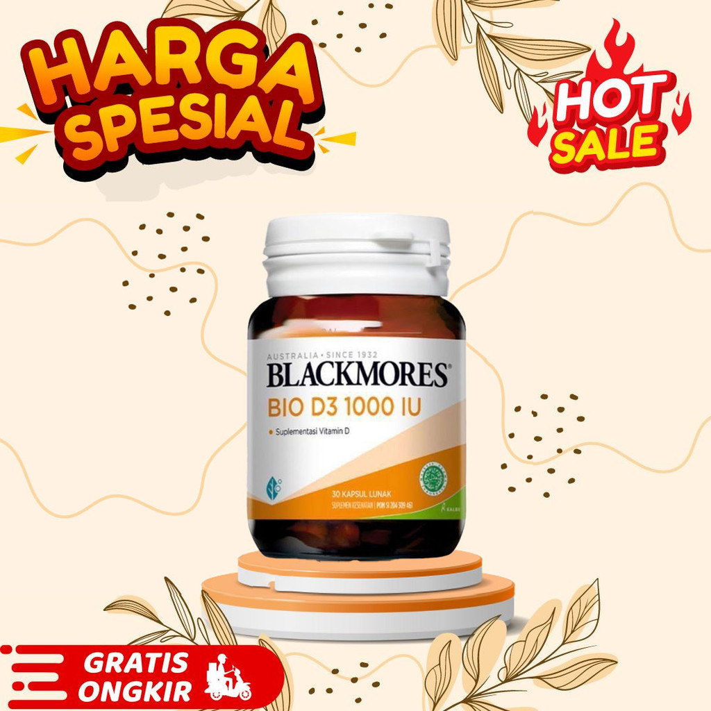 Jual BLACKMORES BIO D3 1000iu VITAMIN D 1000iu 60 TABLET | Shopee Indonesia