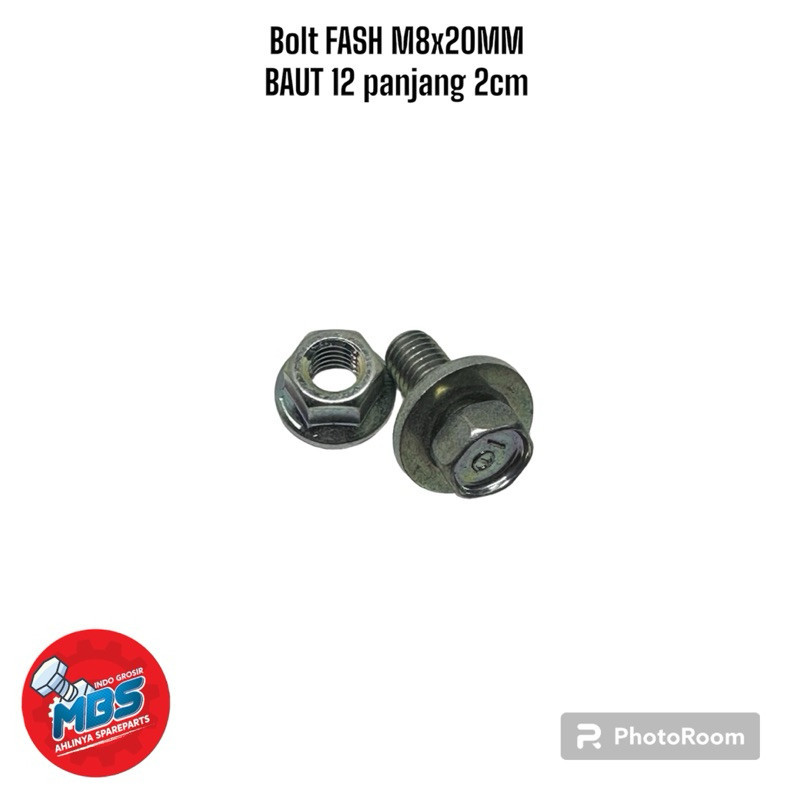 Jual BAUT 12 m8 X 20 ring lebar BAUT ORIGINAL | Shopee Indonesia