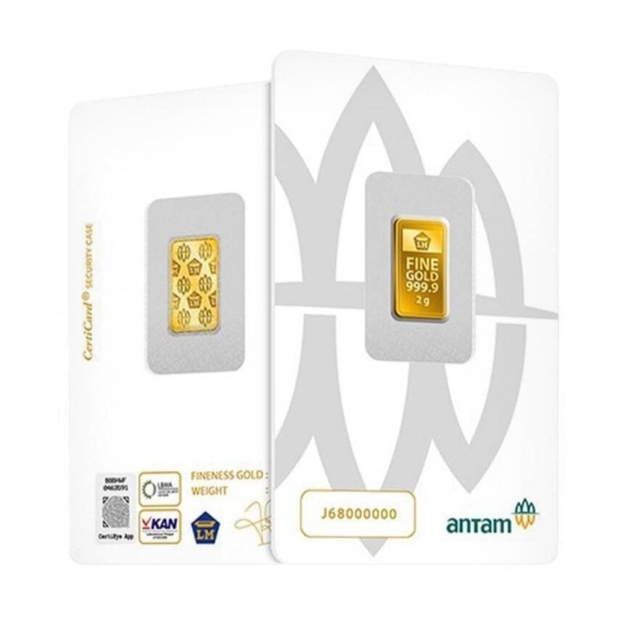 Jual PROMO BIG SALE EMAS ANTAM 2 GRAM BATANGAN BERSERTIFIKAT ASLI ANTAM ...