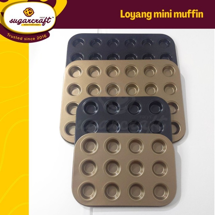 Jual Loyang mini muffin cupcake tartlet egg tart pie non stick cetakan ...