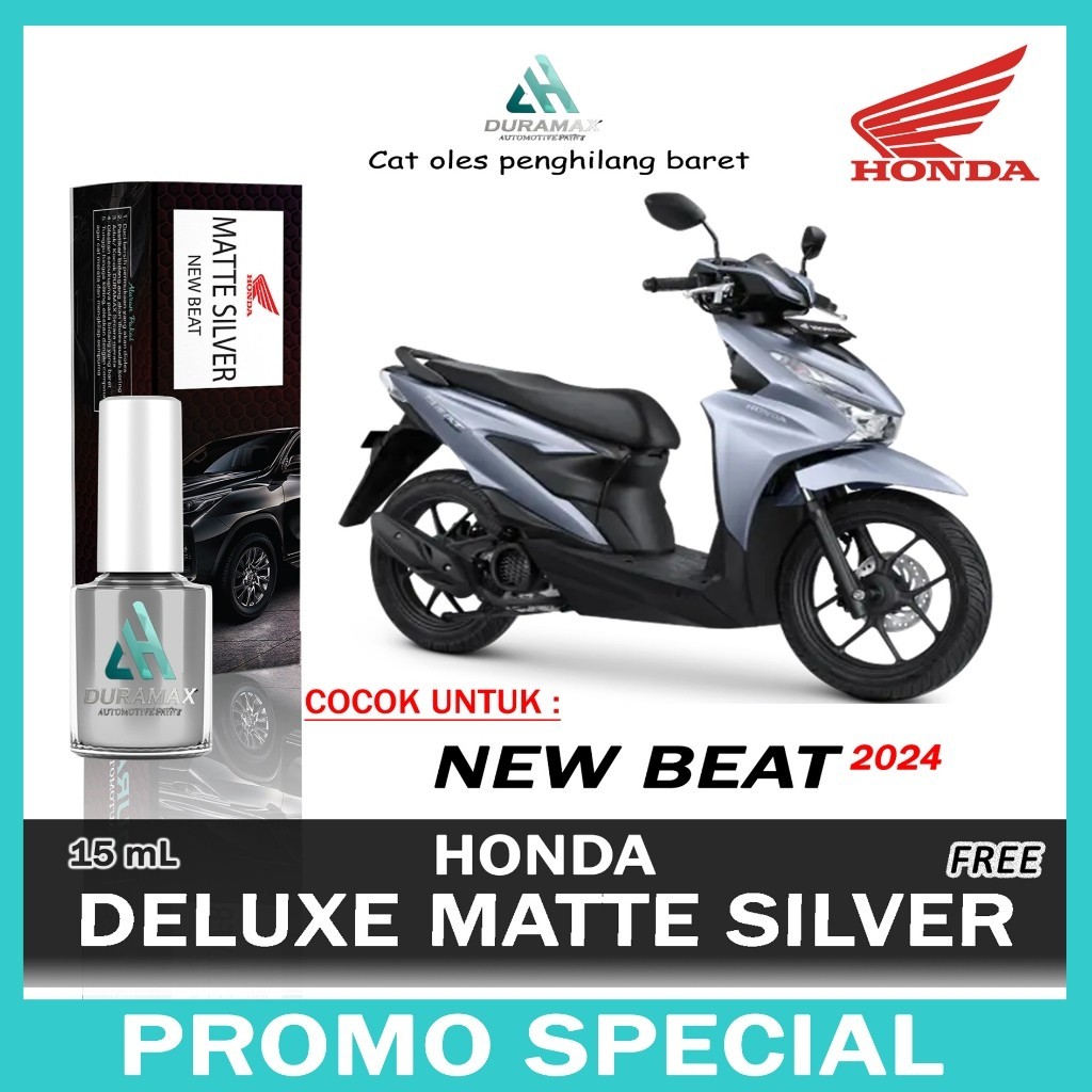 Jual CAT OLES PENGHILANG BARET MOTOR DELUXE MATTE SILVER HONDA NEW BEAT ...