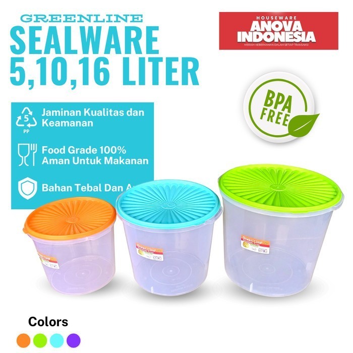 Jual TOPLES PEYEK KERUPUK. GREENLINE HONEY 3 KG 5 10 16 25 LITER . SEALWARE PLASTIK SHIBUYA ...