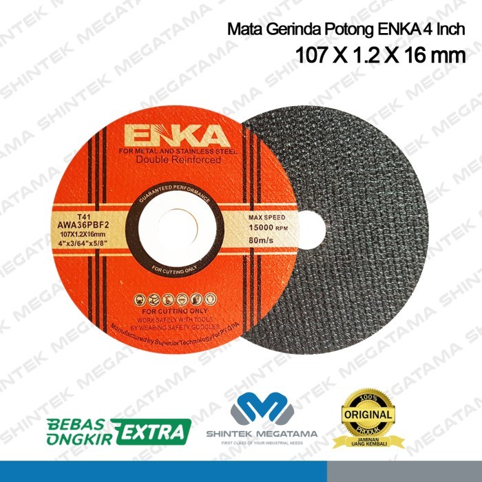 Jual Mata Batu Gerinda Potong ENKA 4 Inch /Cutting Wheel 4 Inch | Shopee Indonesia