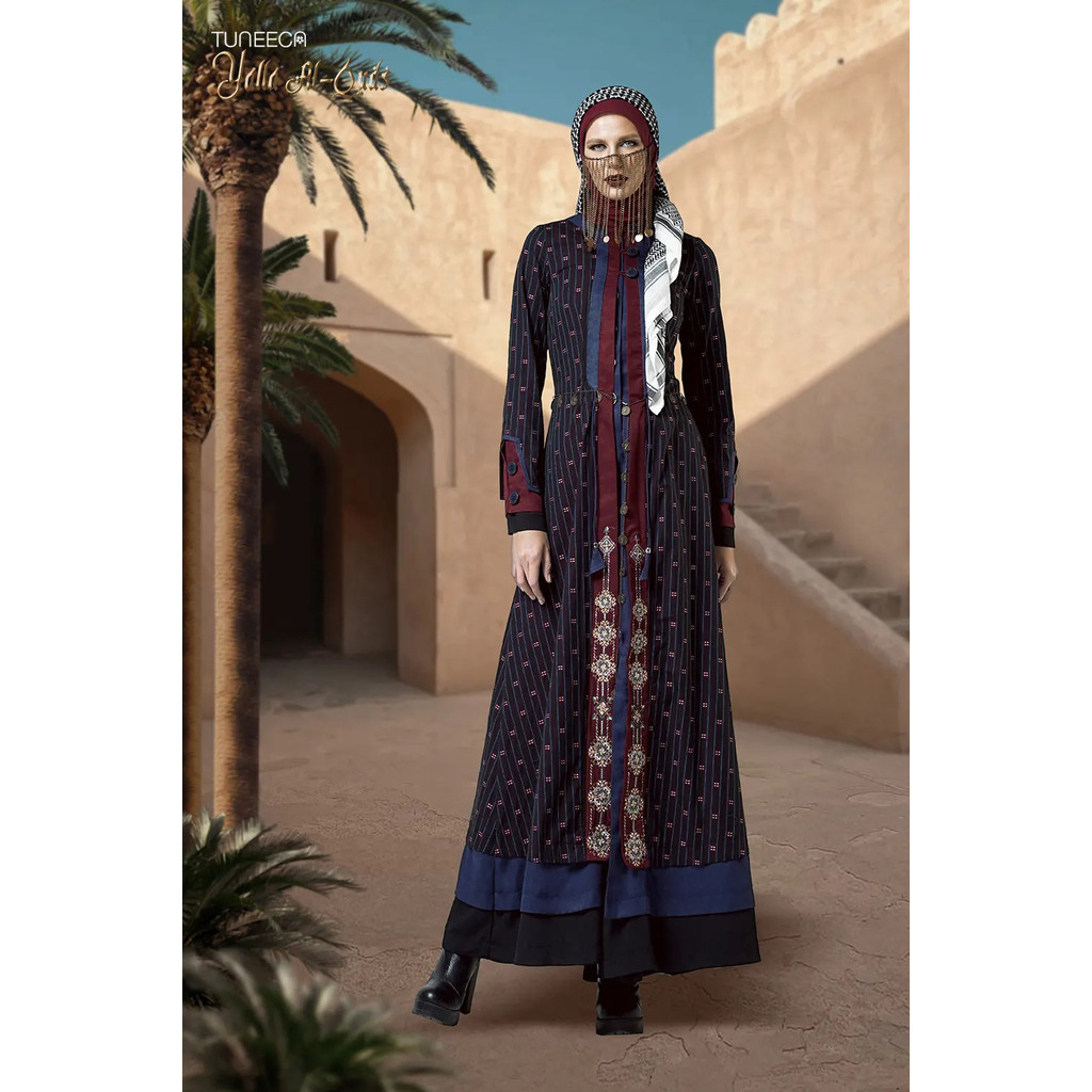 Jual TUNEECA Gamis Fadwa Tamimi - T-0225002 | Gamis Lebaran Terbaru ...