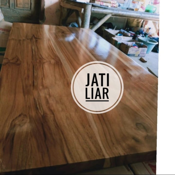 Jual GFJ Top table daun meja kayu jati ukuran 160x80x3cm | Shopee Indonesia