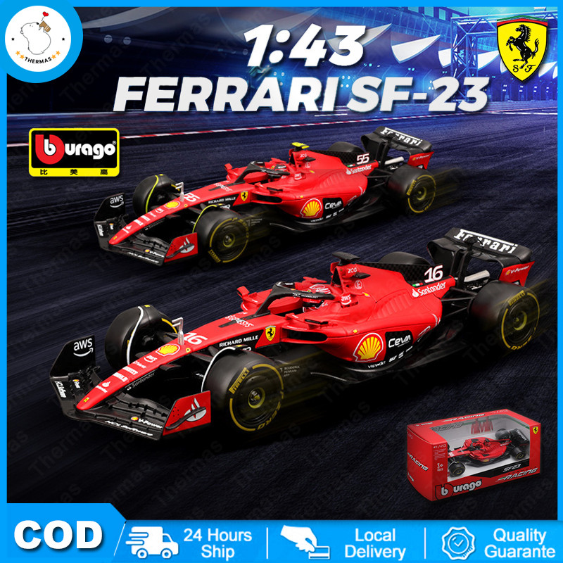 Jual Bburago 1:43 F1 2024 Ferrari SF23 SF24#16 Charles Leclerc RB20 #1 Max Verstappen W15 MCL38 ...